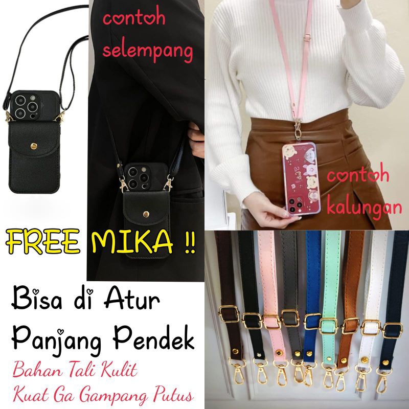 Jual Tali Lanyard Hp Gantungan Hape 2in1 Bahan Kulit Adjust Atur ...