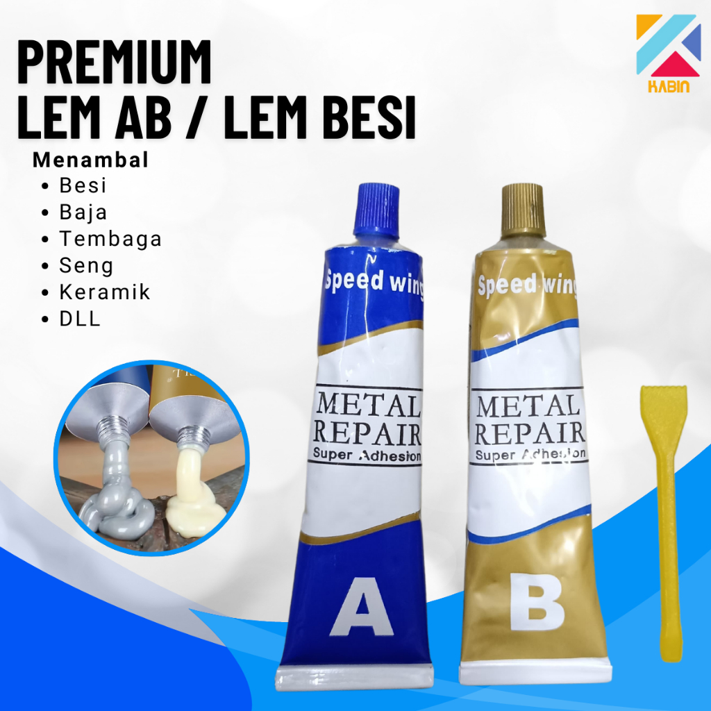Jual Lem AB Epoxy Kuat Penambal Besi Steel Metal Radiator Anti Bocor ...