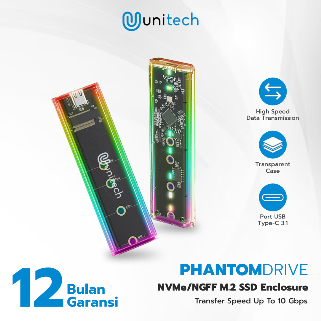 Jual Casing SSD External M.2 NVME + USB 3.1 Type C | 2TB Enclosure - PhantomDrive | Unitech ...