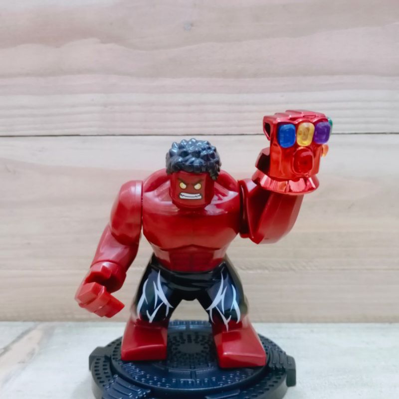 Jual lego red hulk plus infinty stone figure red hulk thaddeus ross ...