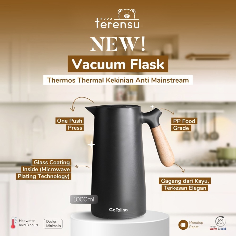 Jual Terensu Termos Air Panas Tahan Panas 24 Jam Teko Teremos Aesthetic ...