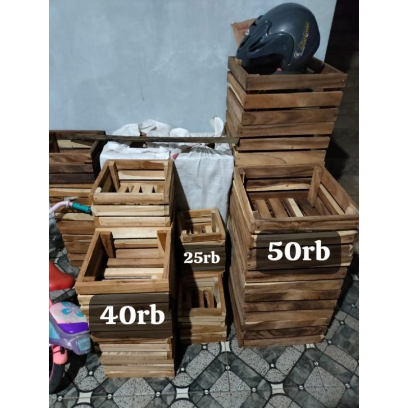 Jual POT KAYU 3 UKURAN || menjadikan tanaman anggrek mu lebih cantik ...