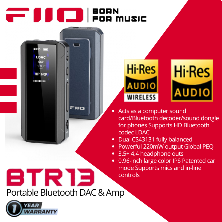 Jual FiiO BTR13 / BTR-13 / BTR 13 Portable Bluetooth DAC and Headphone ...