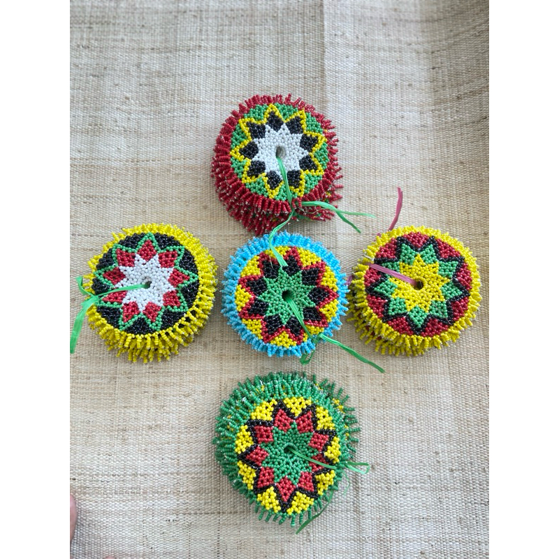 Jual Manika Kaltim - [Per Lembar] Tatakan Gelas / Anyaman Manik Tatakan ...