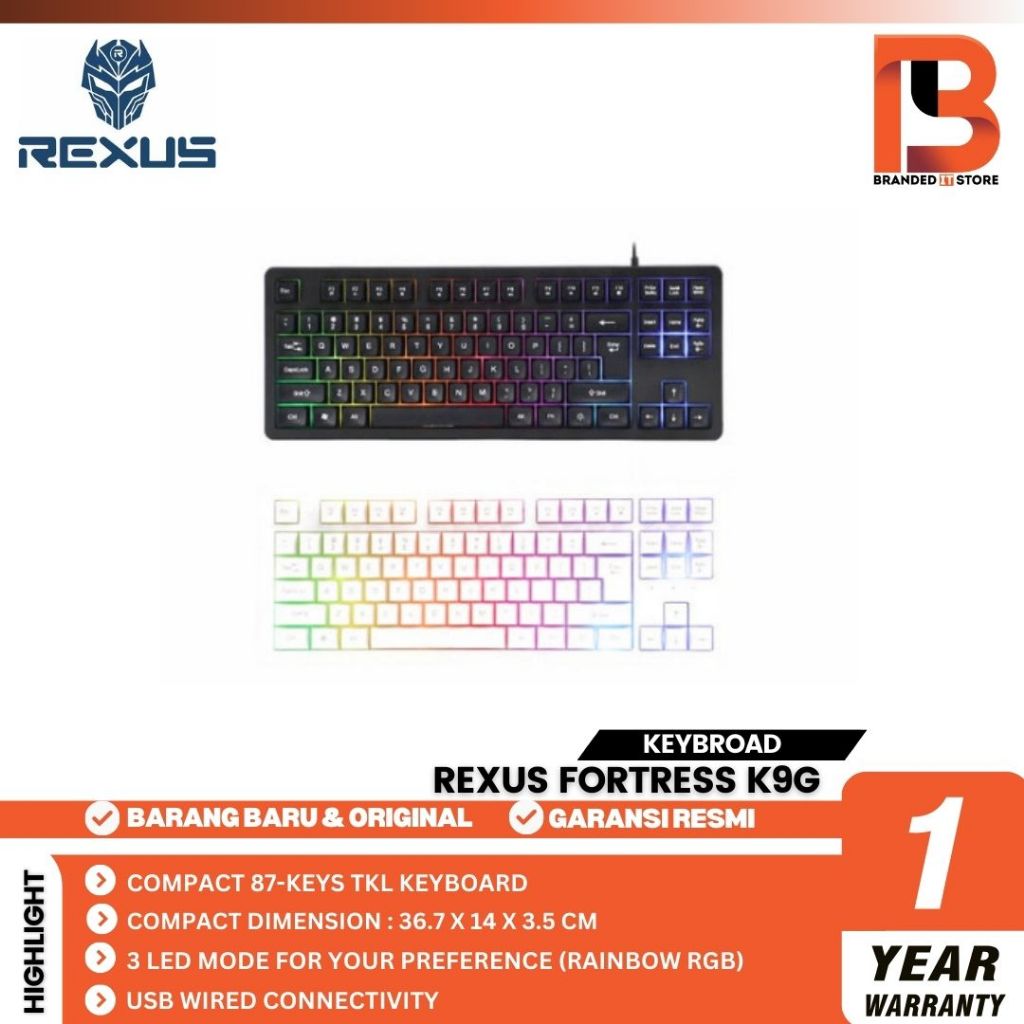 Jual KEYBOARD GAMING REXUS FORTRESS K9G | Shopee Indonesia