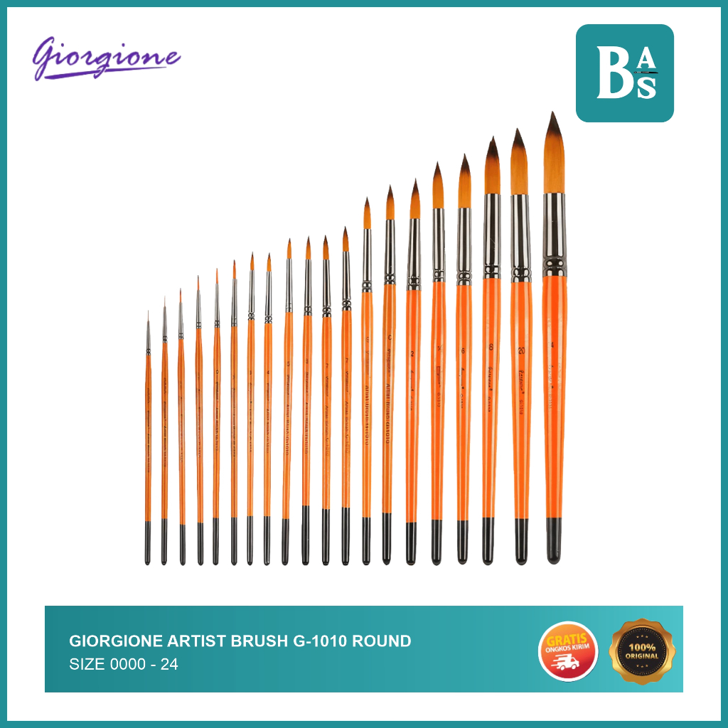 Jual Giorgione - Artist Brush G-1010 Round - Kuas Lukis - Bali Art ...