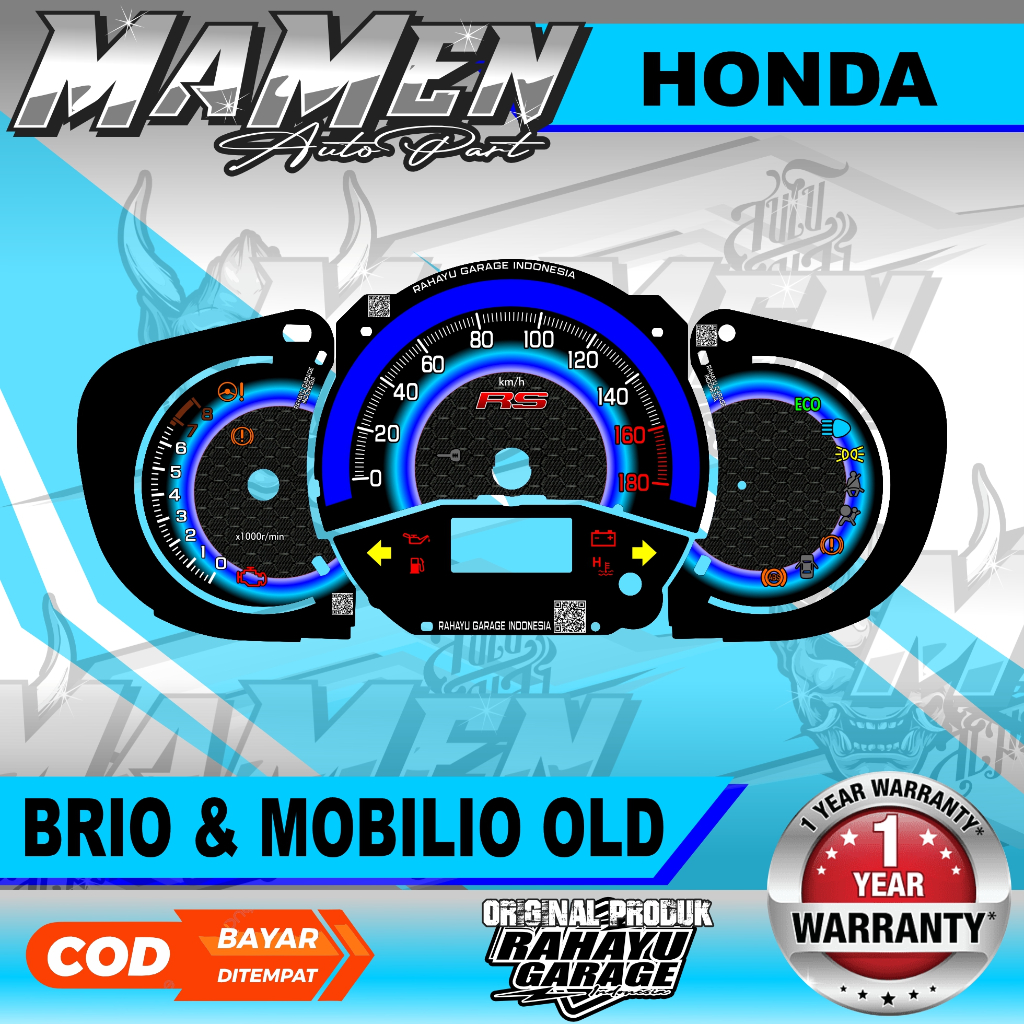 Jual PAPAN SPEEDOMETER CUSTOM BRIO DAN MOBILIO OLD MANUAL DAN MATIC ...