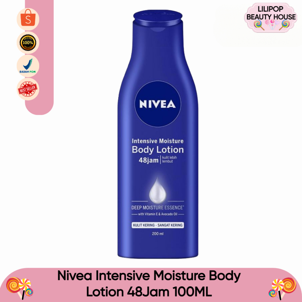 Jual Nivea Intensive Moisture Body Lotion 48Jam (Biru Tua) | Shopee Indonesia