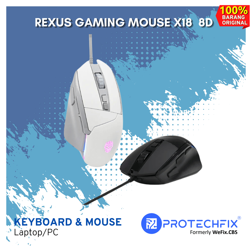 Jual REXUS GAMING MOUSE X18 8D | Shopee Indonesia
