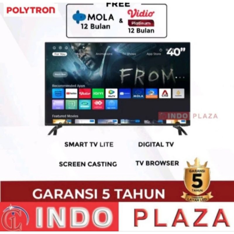 Jual TV POLYTRON 40/39INCH SMART LITE DIGITAL PLD-40CV8969 (DIKIRIM ...