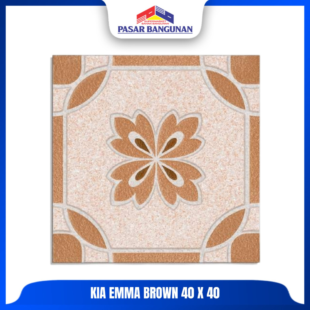 Jual KIA Keramik Emma Brown 40x40 | Shopee Indonesia