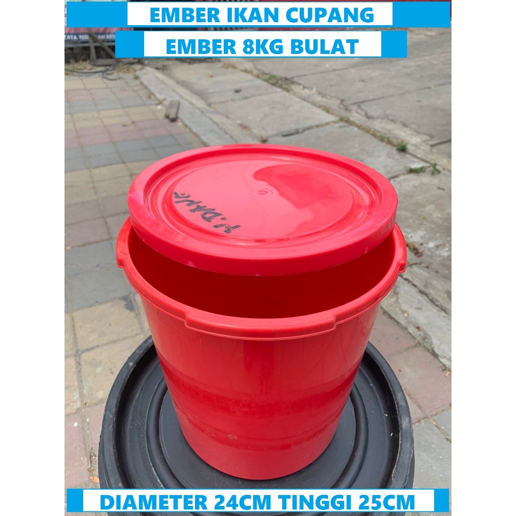 Jual Ember Es Krim Bulat 8 Liter Ember Ice Cream Bulat 8Kg Ember ...