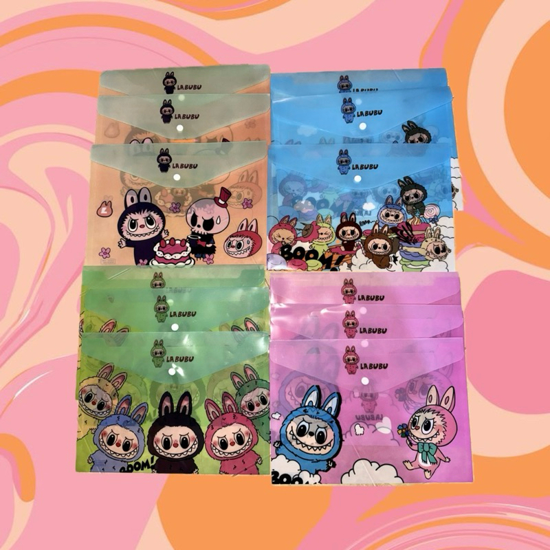Jual READY STOCK LABUBU MAP FILE UNTUK SIMPAN DOKUMEN/KERTAS SEKOLAH ...