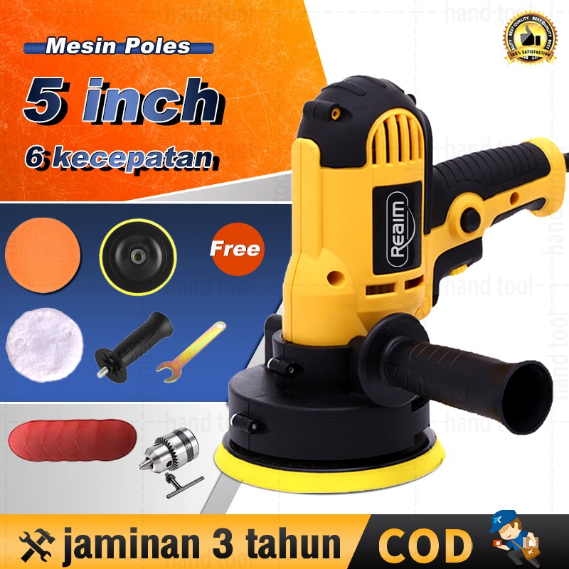 Jual Reaim 400W Mesin Poles Mobil Polisher Mobil Perbaikan Ubin Motor ...
