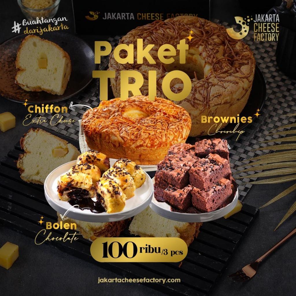 Jual Paket Trio Jakarta Cheese Factory | Shopee Indonesia