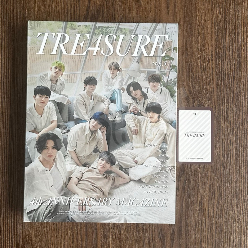 Jual READY SEALED OFFICIAL Treasure 4th Anniversary Magazine with POB ...