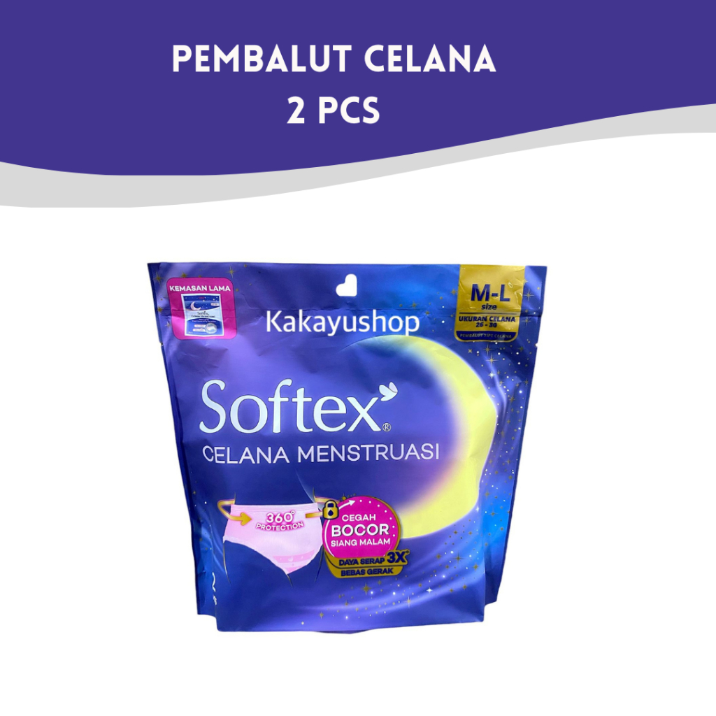 Jual SOFTEX Celana Menstruasi All Size 2 pcs - Pembalut Tipe Celana ...