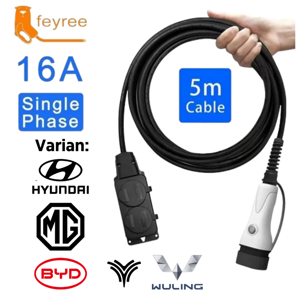 Jual Feyree V2L VtoL Discharge Plug EV Mobil Listrik 16A EU Socket ...