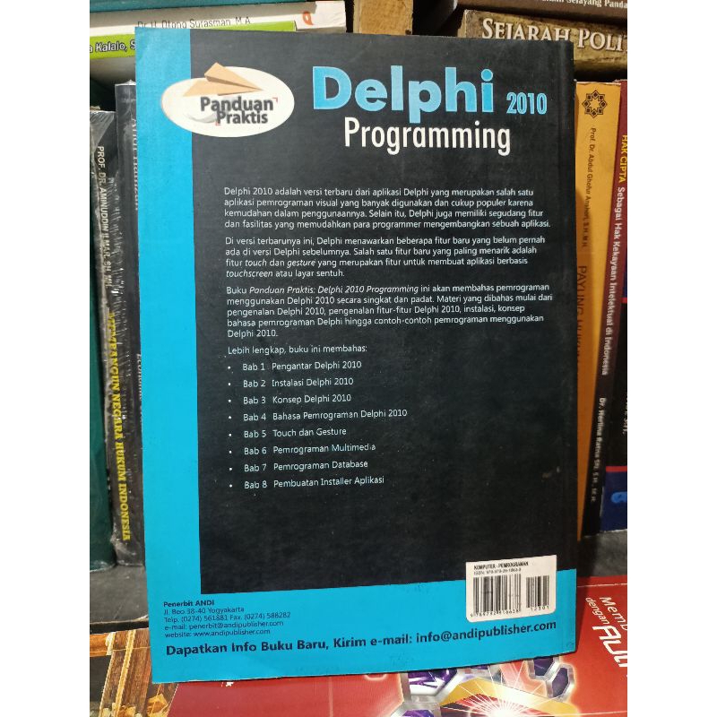 Jual panduan praktis Delphi 2010 programming konsep dan aplikasi | Shopee Indonesia