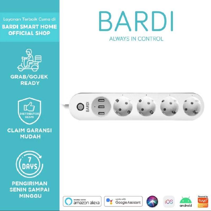 Jual BARDI Official Smart Extention Power Strips (Smart Stop Kontak, WIFI) Garansi Resmi Bardi 1 ...