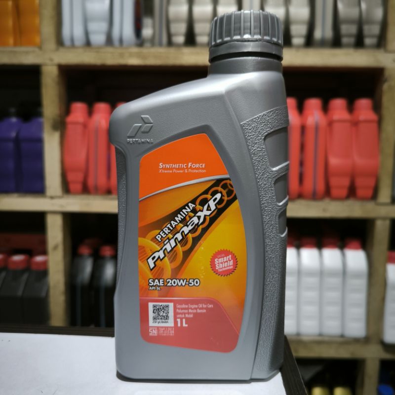 Jual Oli Pertamina Prima XP 1Liter SAE 20W 50 Mesin Bensin Untuk Mobil ...