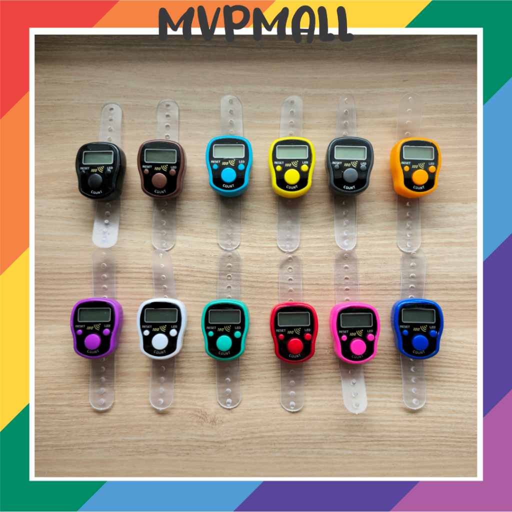 Jual (Tanpa Kemasan) Tasbih Digital LED Alarm Finger Counter Alat ...