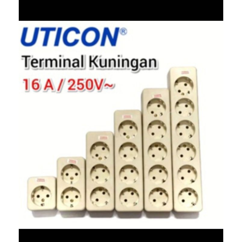 Jual STOP KONTAK UTICON 1/2/3/4/5/6 Lubang TERMINAL KUNINGAN KULIATAS TERBAIK UTICON | Shopee ...