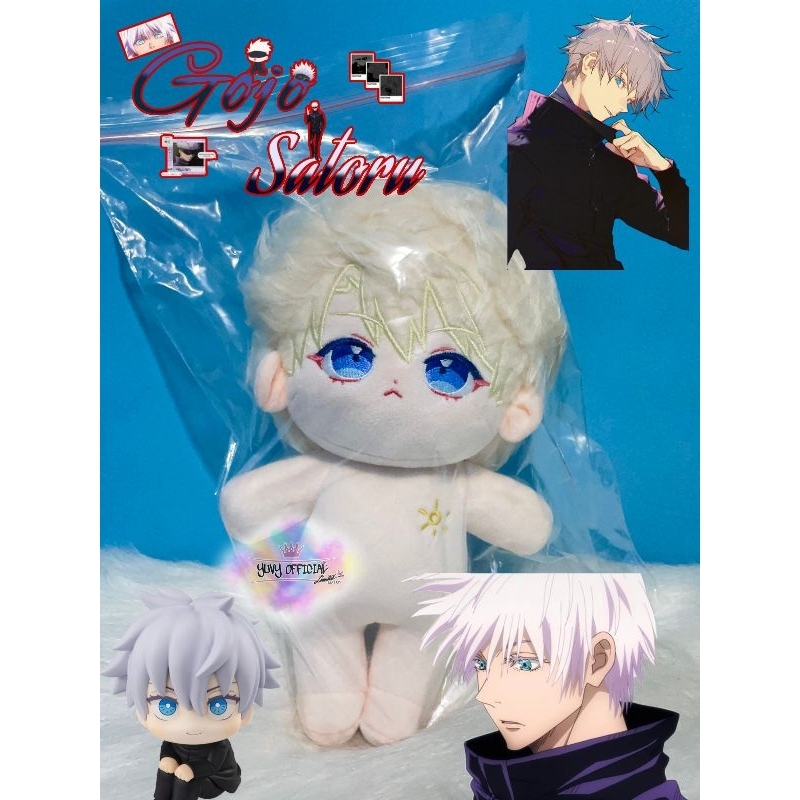 Jual PLUSH DOLL ANIME GOJO SATORU JUJUTSU KAISEN | COTTON DOLL ANIME ...