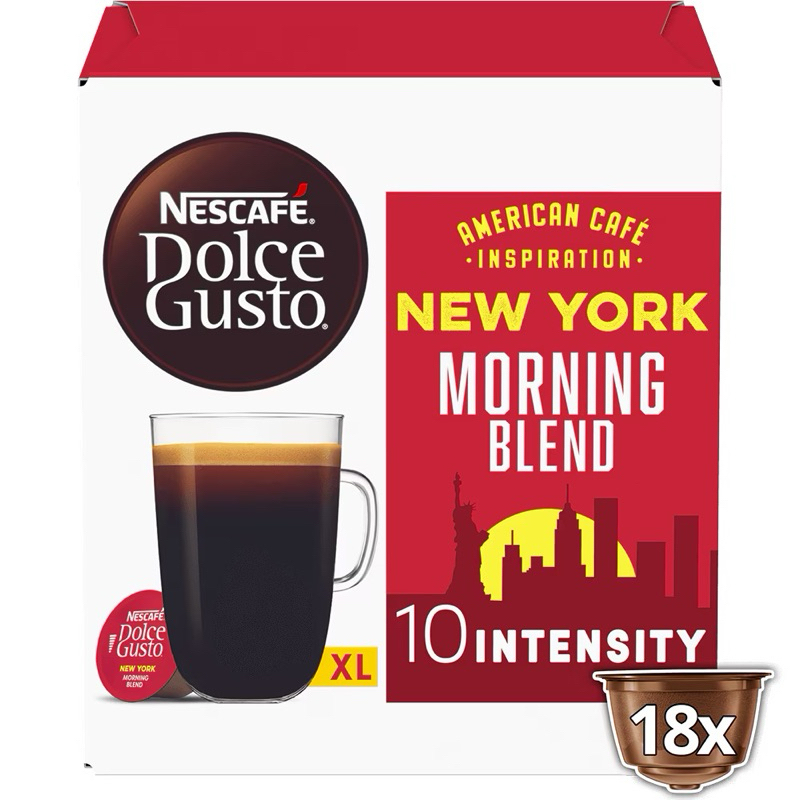 Jual Nescafe Dolce Gusto NDG NEW YORK Morning Blend Coffee Capsule ...