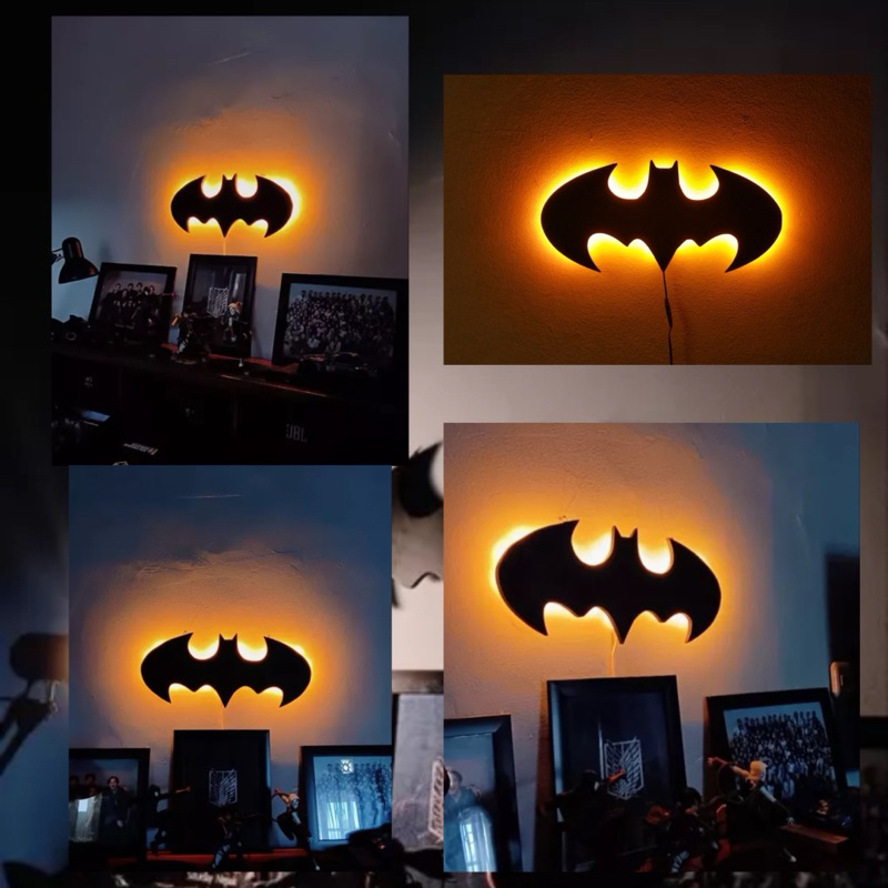 Jual Dekorasi Dinding Kamar Cowok Hiasan Dinding Batman lampu tidur ...