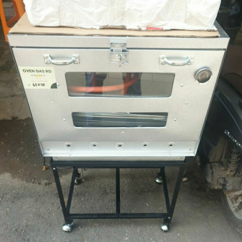 Jual Oven Gas Galvanis 60x40 Api atas bawah komplit | Shopee Indonesia