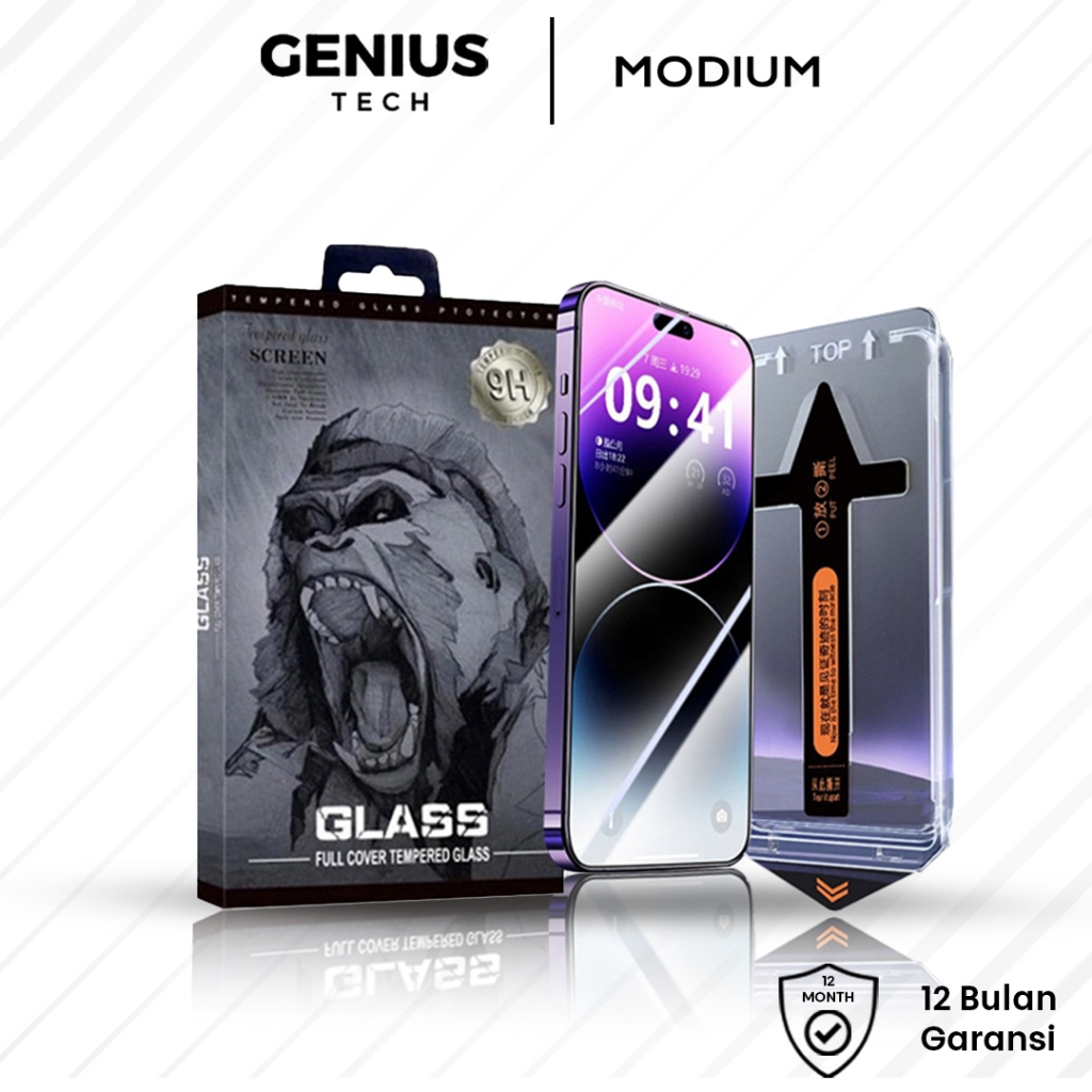Jual Genius Tech Gorila Glass iPhone Tempered Glass For iPhone X XS XR XS MAX 11 12 13 14 15 ...