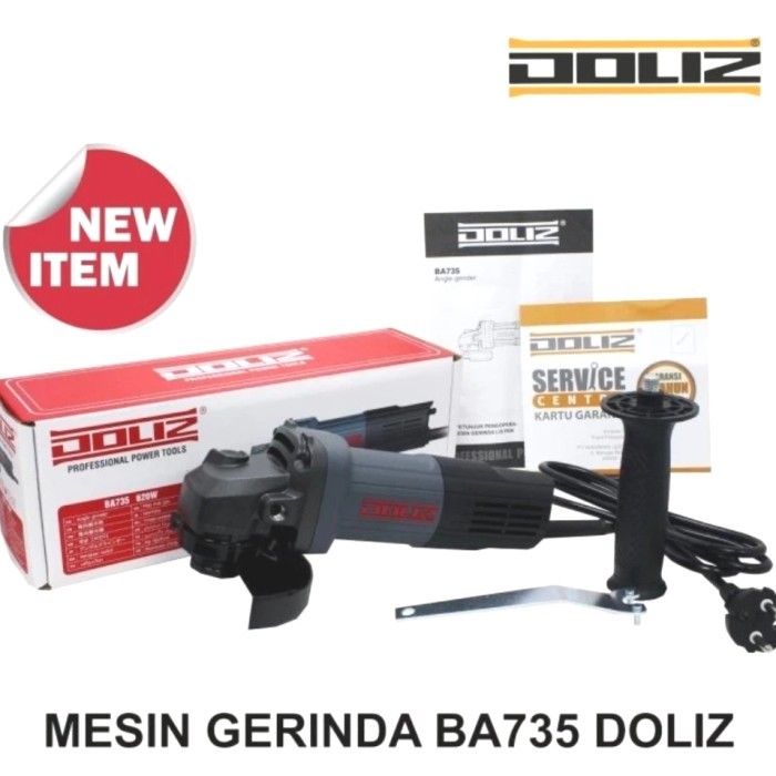 Jual DOLIZ Mesin Gerinda Tangan 4" BA735 Electric Angle Grinder 4 Inch ...