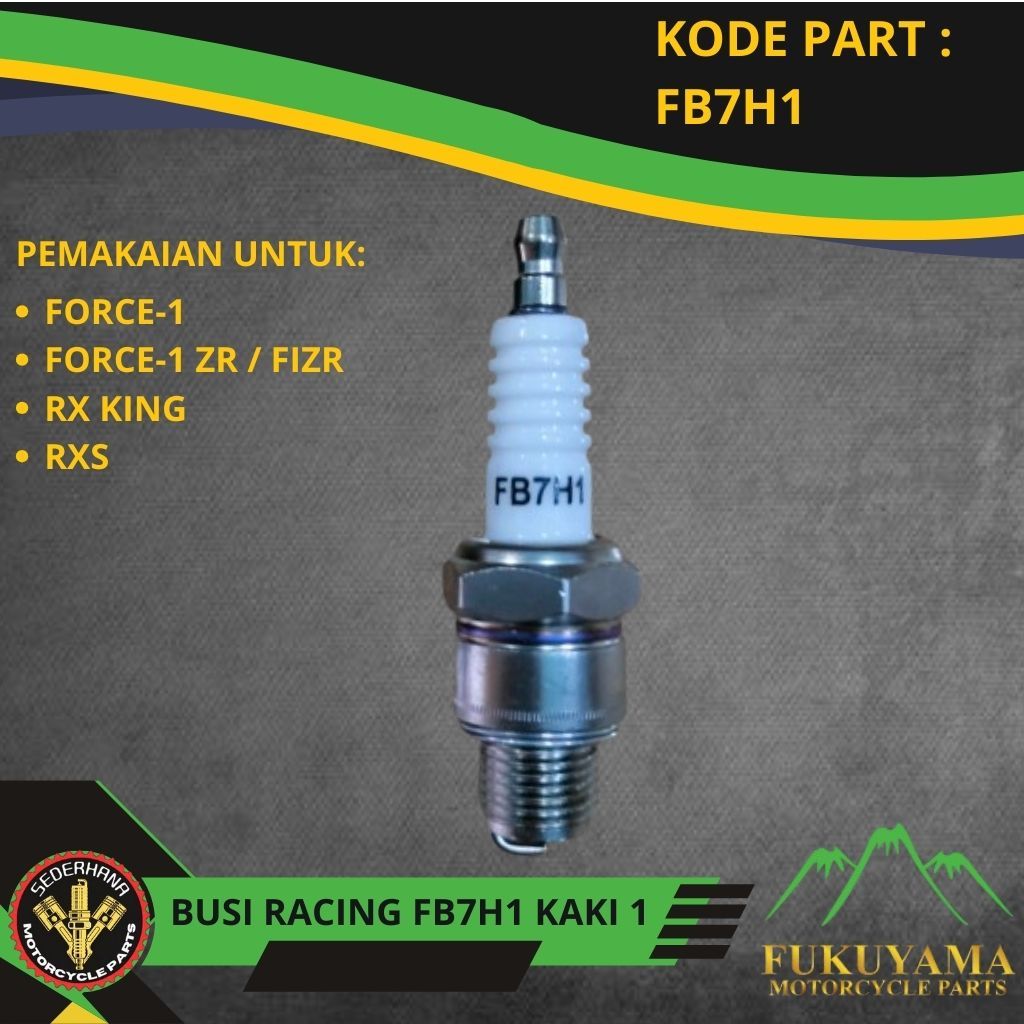 Jual BUSI RACING FB7H1 KAKI 1 FI FORCE 1 RX KING RXS FUKUYAMA | Shopee ...