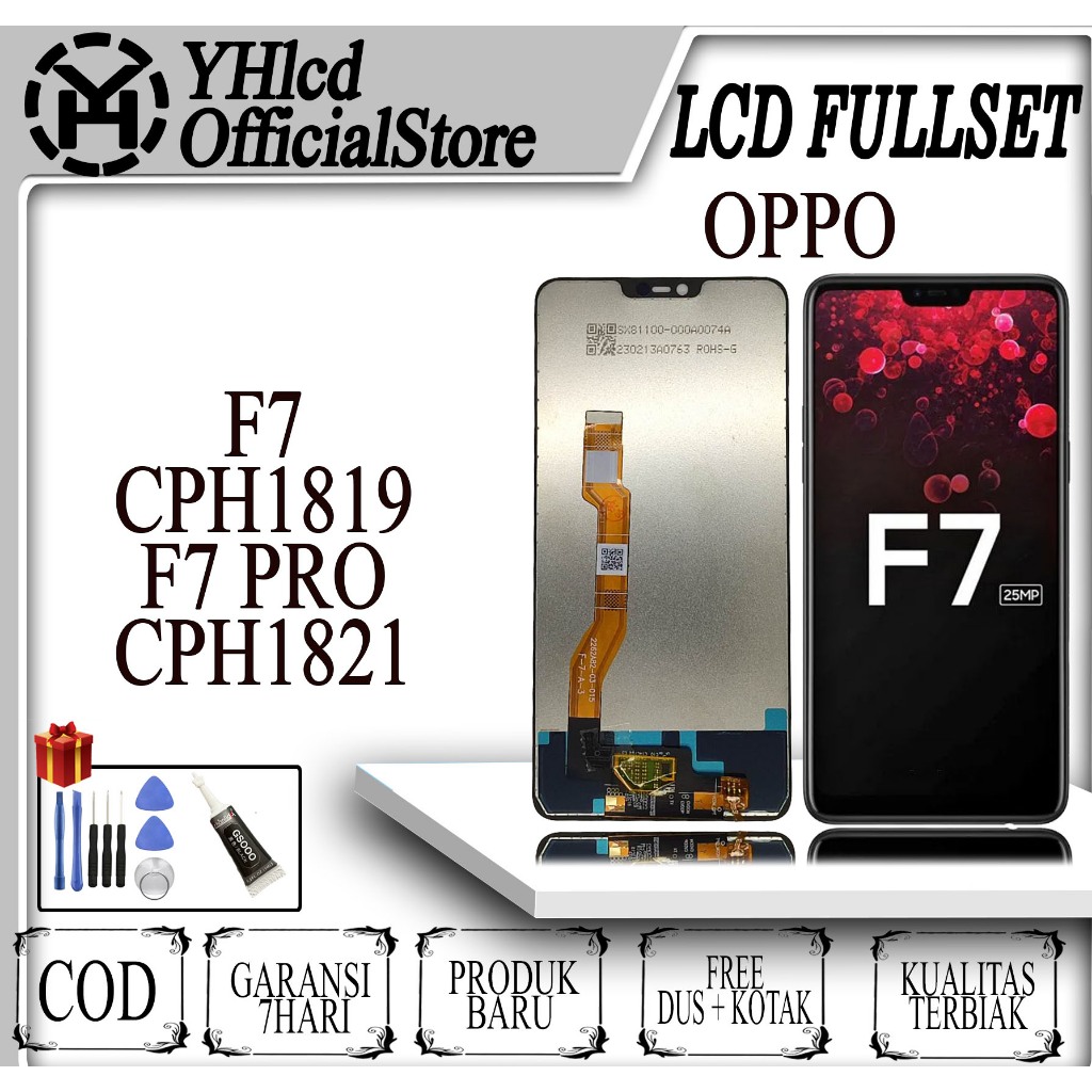 Jual LCD Touchscreen OPPO F7/CPH1819 Original Fullset Garansi Resmi ...