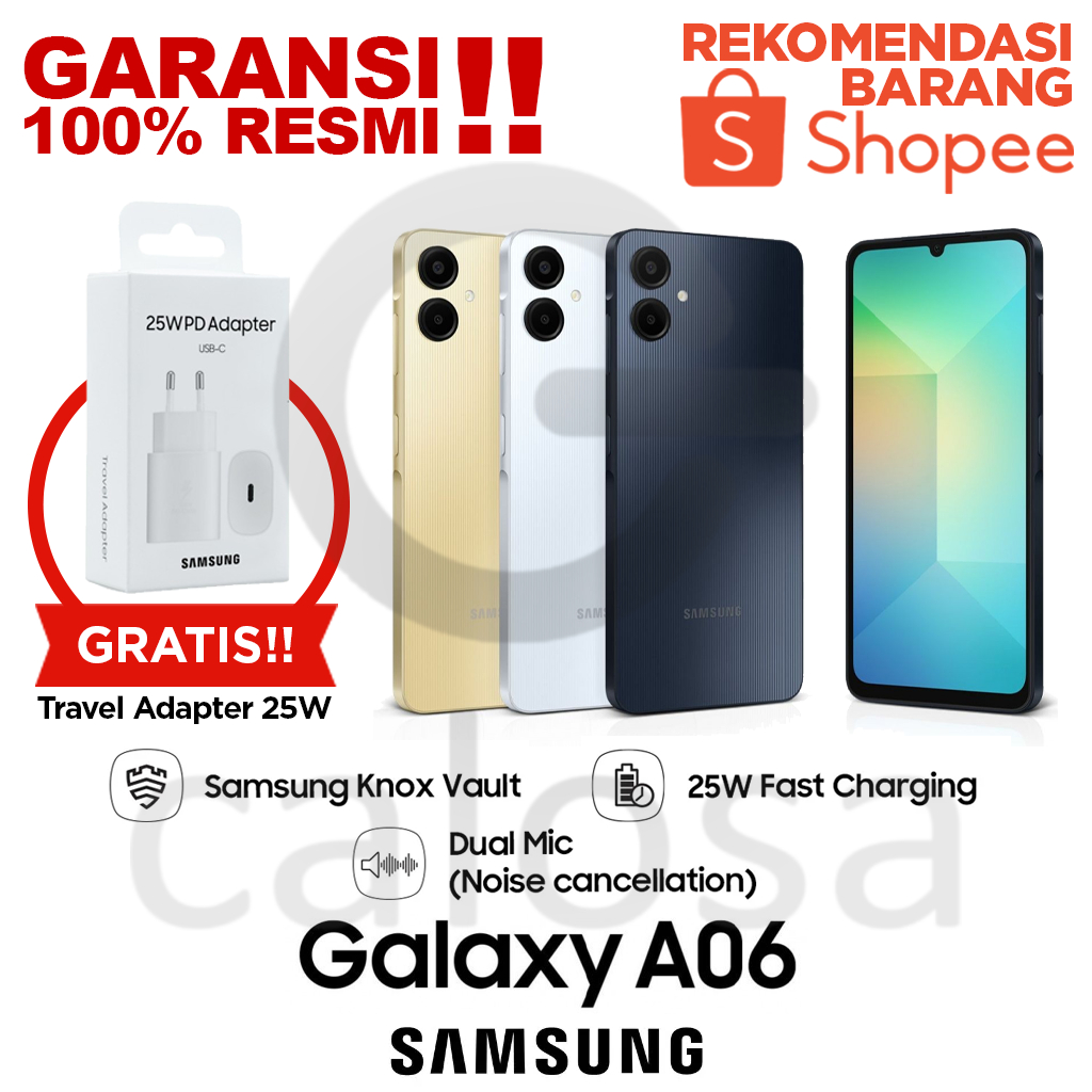Jual Samsung Galaxy A06 5G RAM 6GB 128GB | 4GB Storage 64GB 4G | RAM ...