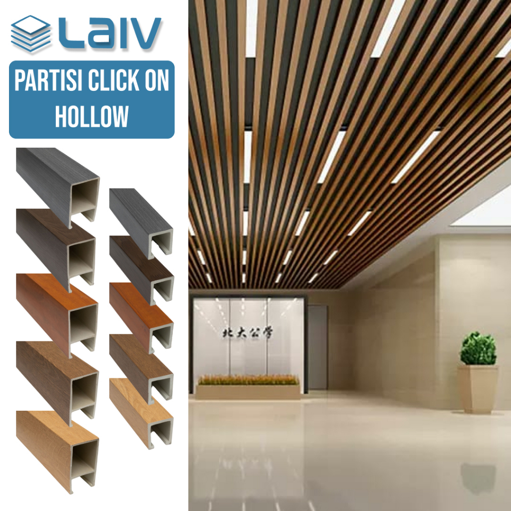 Jual LAIV Partisi Click On Hollow Indoor PVC Indoor Kanopi Ceiling ...