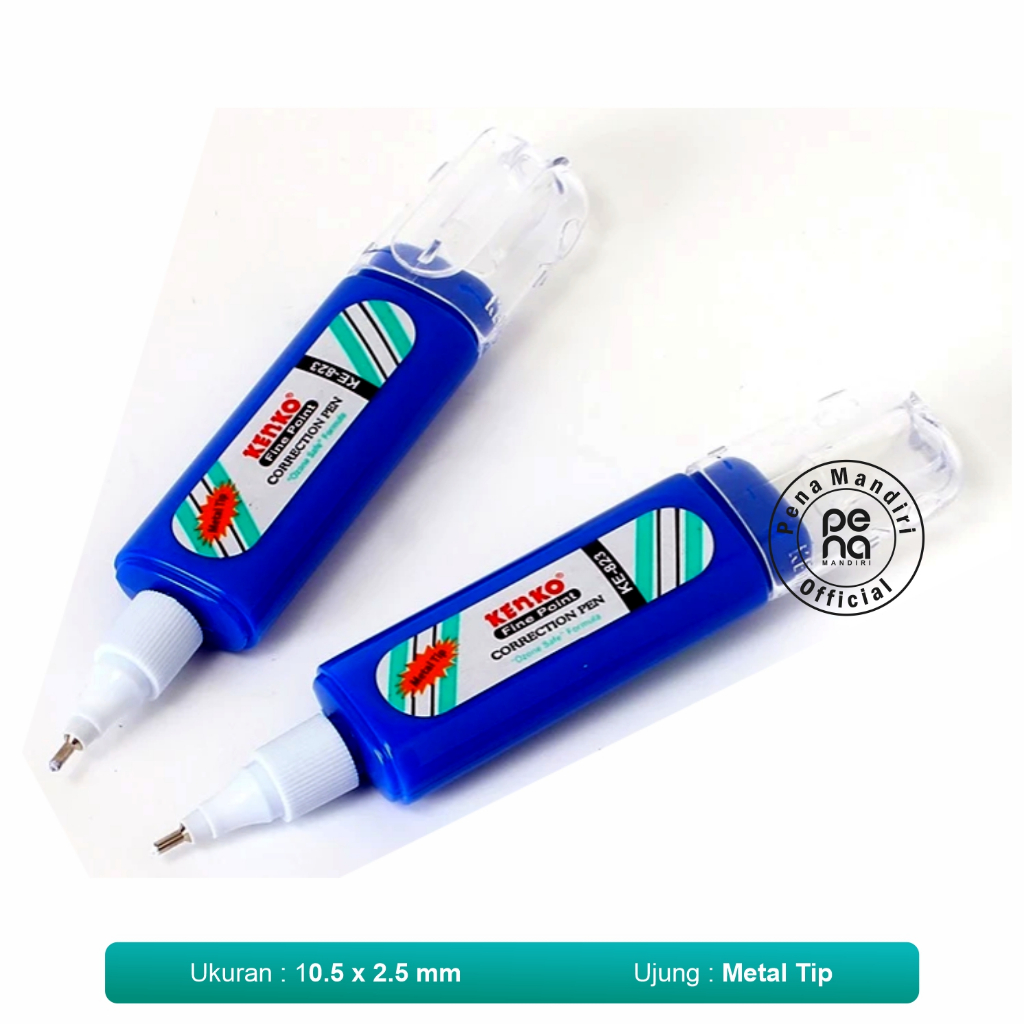 Jual Tip-Ex Biru Cair Kenko ( Correction Pen KE-823 ) | Shopee Indonesia
