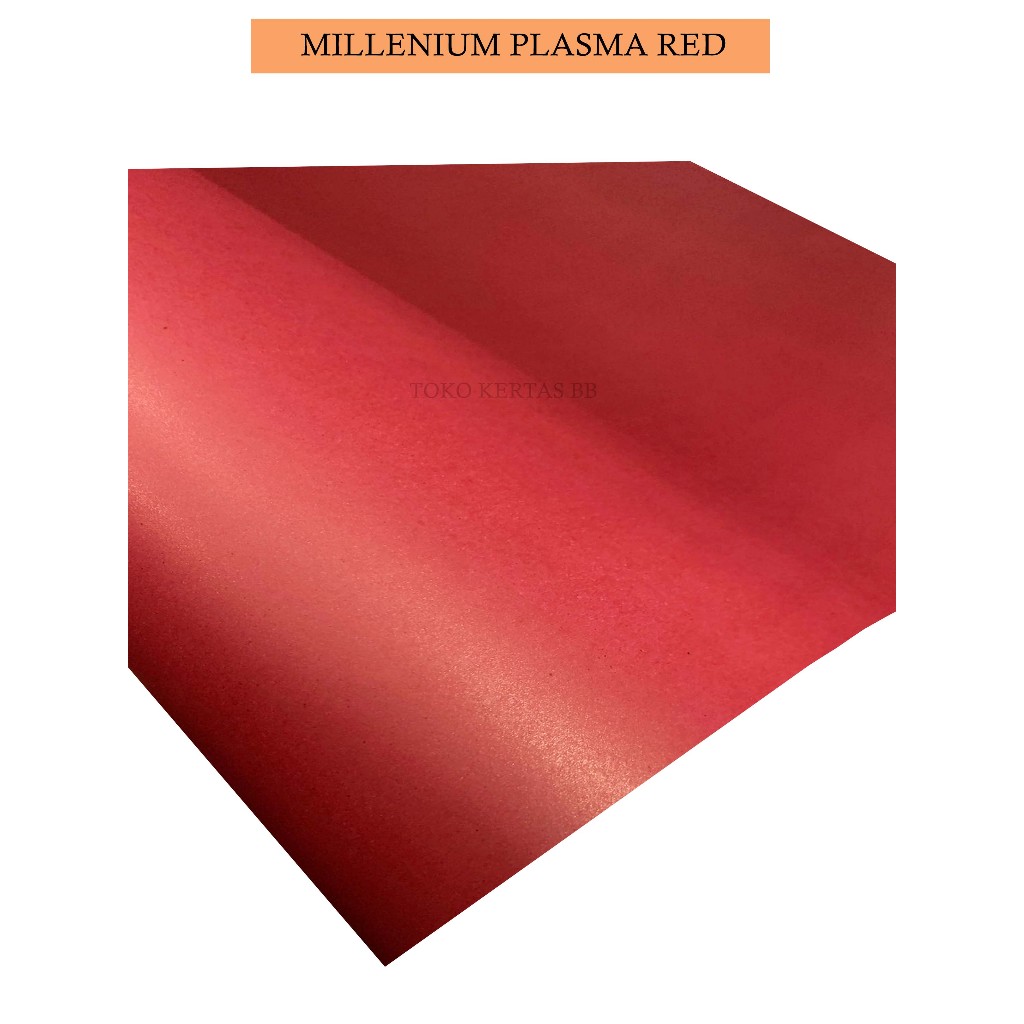 Jual KERTAS JASMINE / KERTAS MILLENIUM / WARNA PLASMA RED 190 - 220 GSM ...