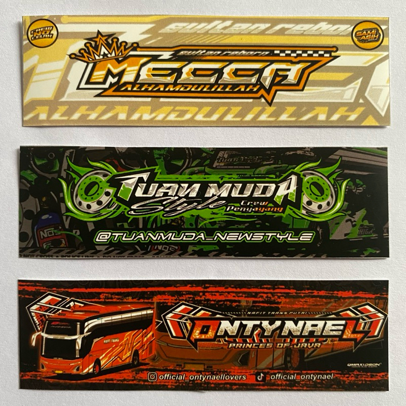 Jual STICKER BUS TELOLET BASURI (Versi Panjang) | Shopee Indonesia