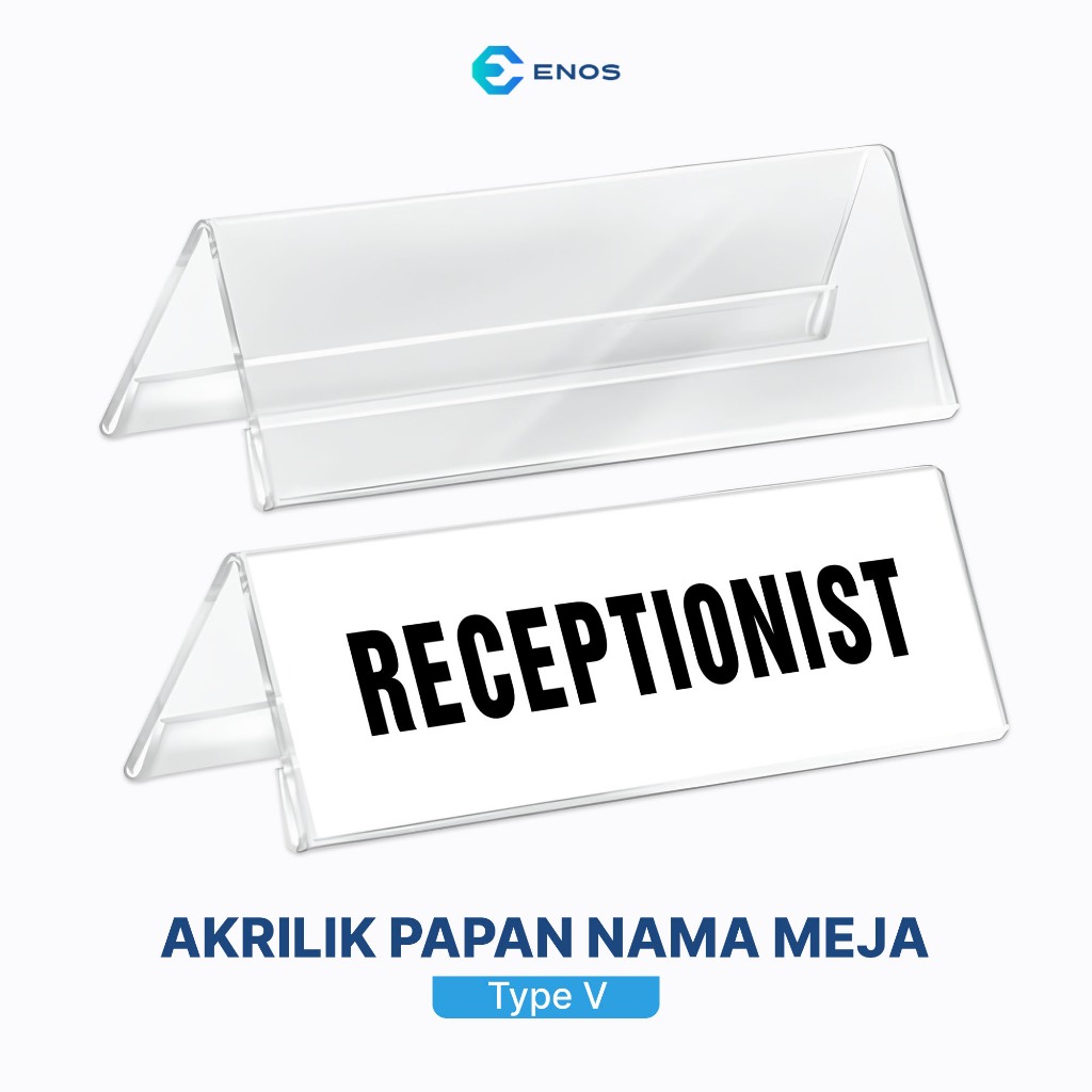Jual Akrilik Papan Nama Meja / Table Sign / Panitia Display Kantor Tipe ...
