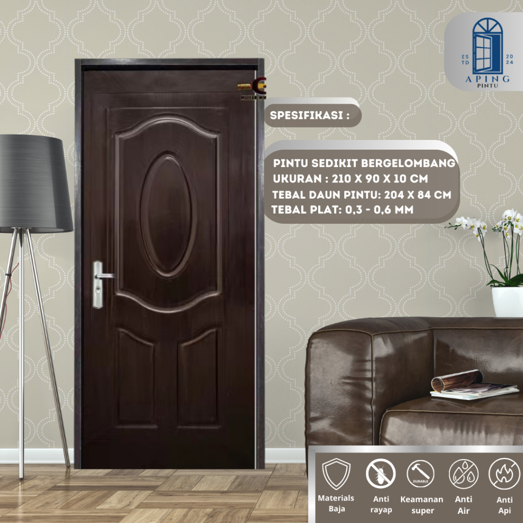 Jual Pintu Kayu Baja, Pintu Baja，Pintu Dalam, Pintu Tahan Lembab, Pintu ...
