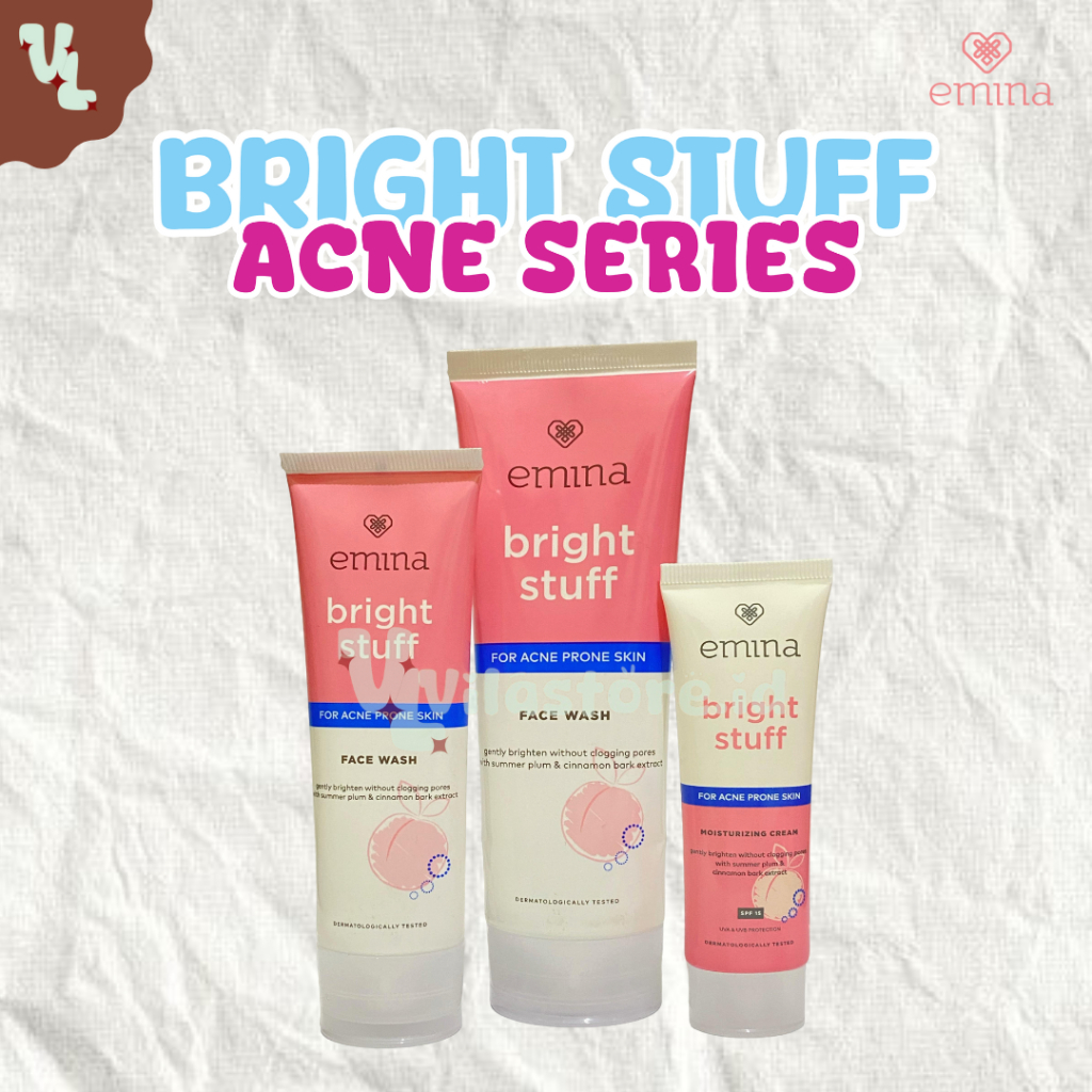 Jual Emina Bright Stuff for Acne Prone Skin Moisturizing Cream | Acne ...