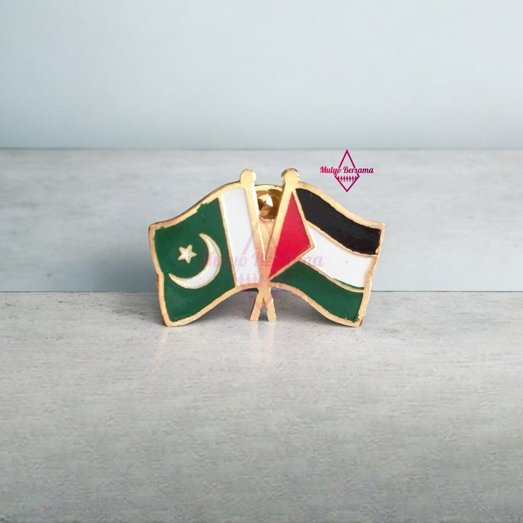 Jual Pin Pakistan Palestina - Flag Pin Bendera Persahabatan Pakistan ...