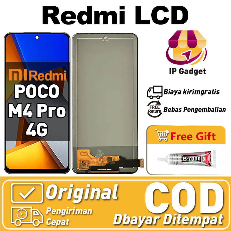 Jual Original LCD POCO M4 Pro 4G fullset ori asli Layar hp touchscreen Sentuh Versi Tinggi COD ...