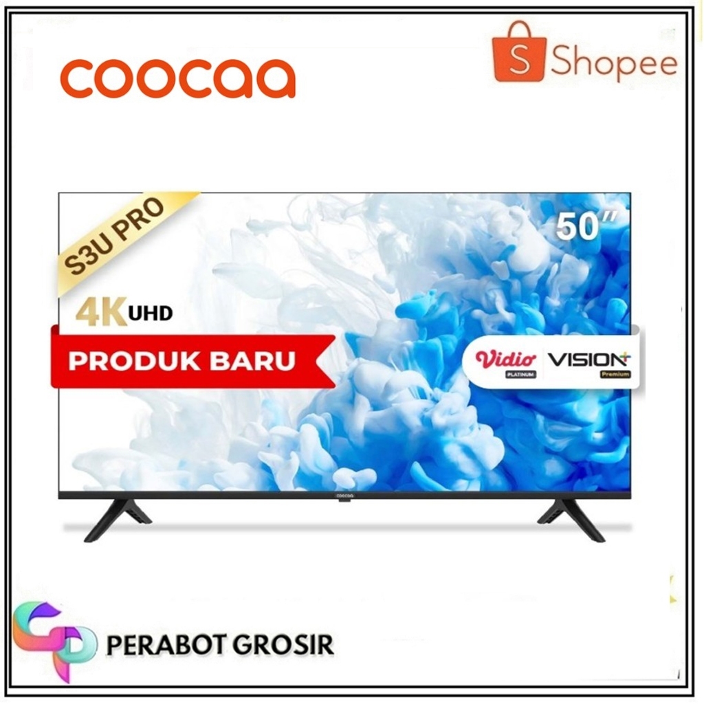 Jual Coocaa Led Tv 50s3u PRO 50 Inch Digital Youtube Wifi 4k Uhd | Shopee Indonesia