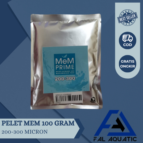 Jual Pelet Mem 200-300 Mikron 100 Gram / Pelet Ikan 2/3 / Mem Prime ...
