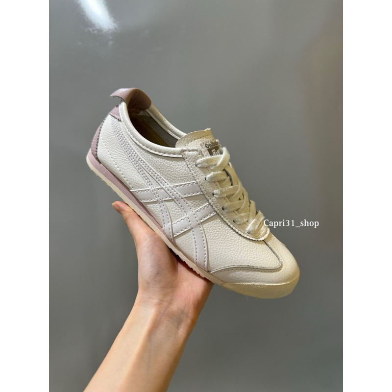 Jual Sepatu Onitsuka Mexico White X Pink Free Kaos Kaki | Shopee Indonesia