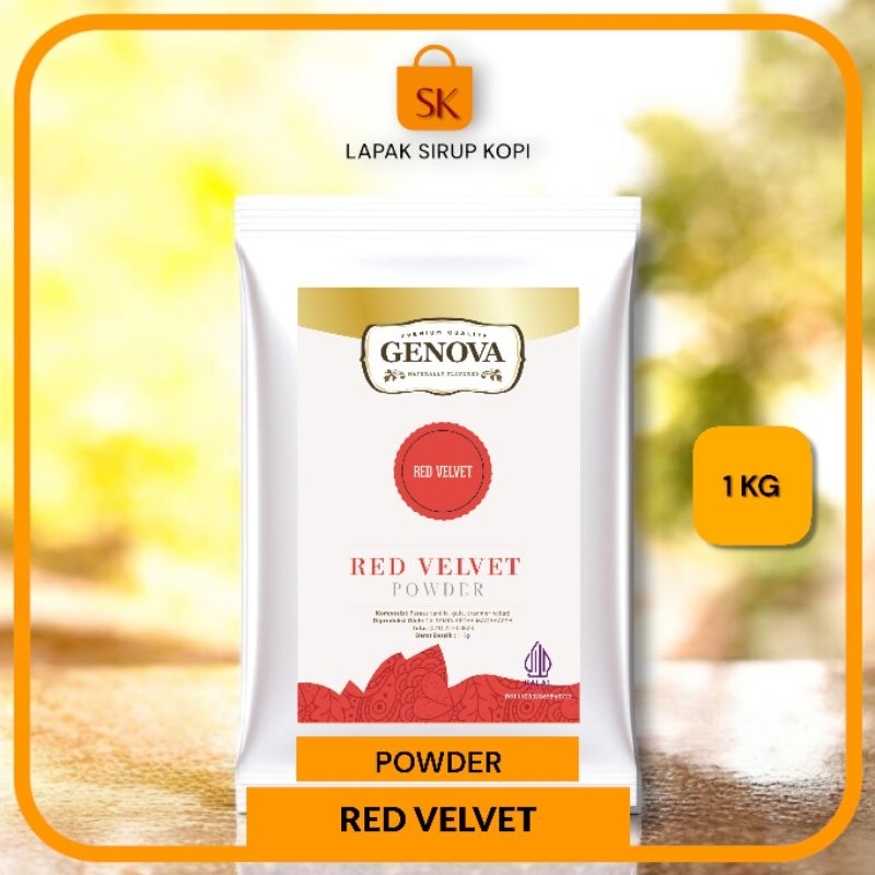Jual Genova - Red velvet powder 1kg - bubuk minuman rasa red velvet 1KG ...