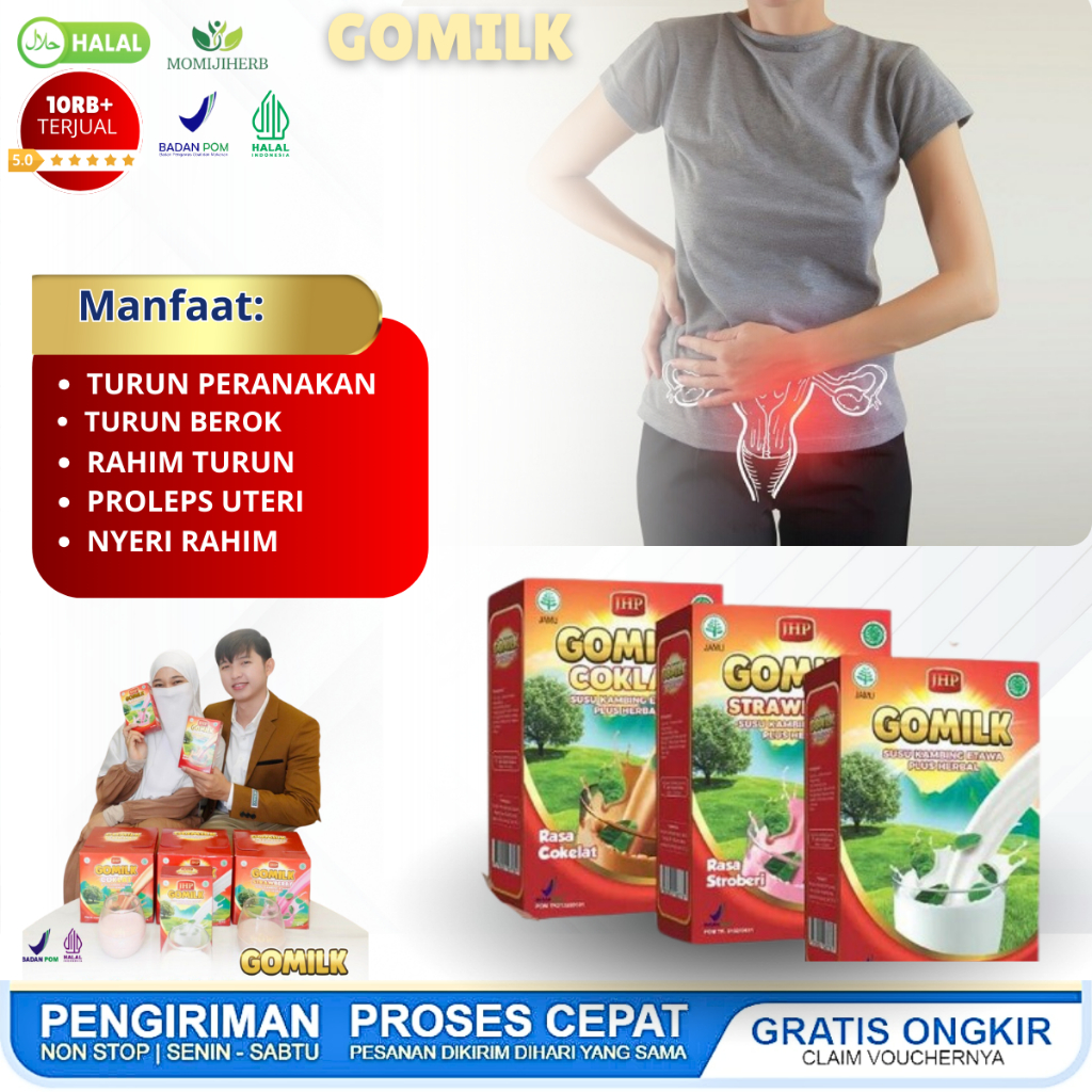 Jual GOMILK Susu Kambing Etawa Plus Obat Herbal Turun Peranakan Jamu ...
